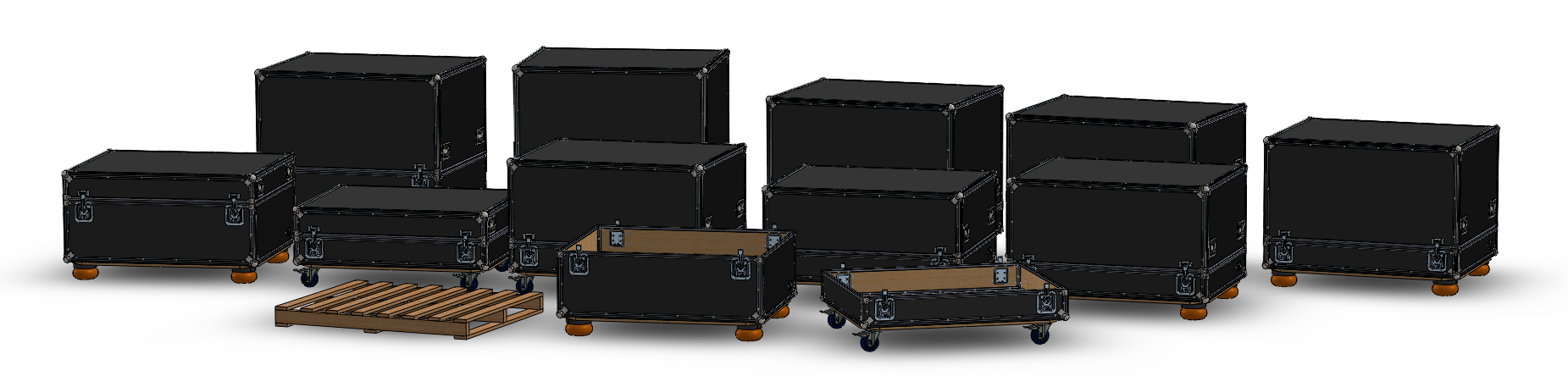 Production Case Pallet Size Road Cases